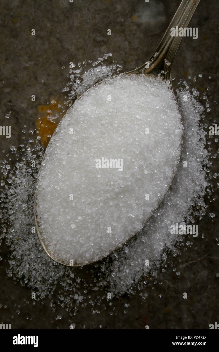 granulated refined white sugar Stock Photo - Alamy