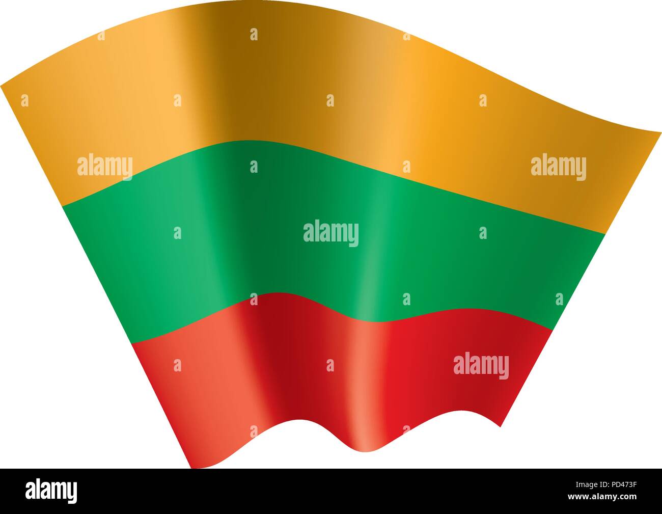 Lithuania flag, vector illustration Stock Vector Image & Art - Alamy
