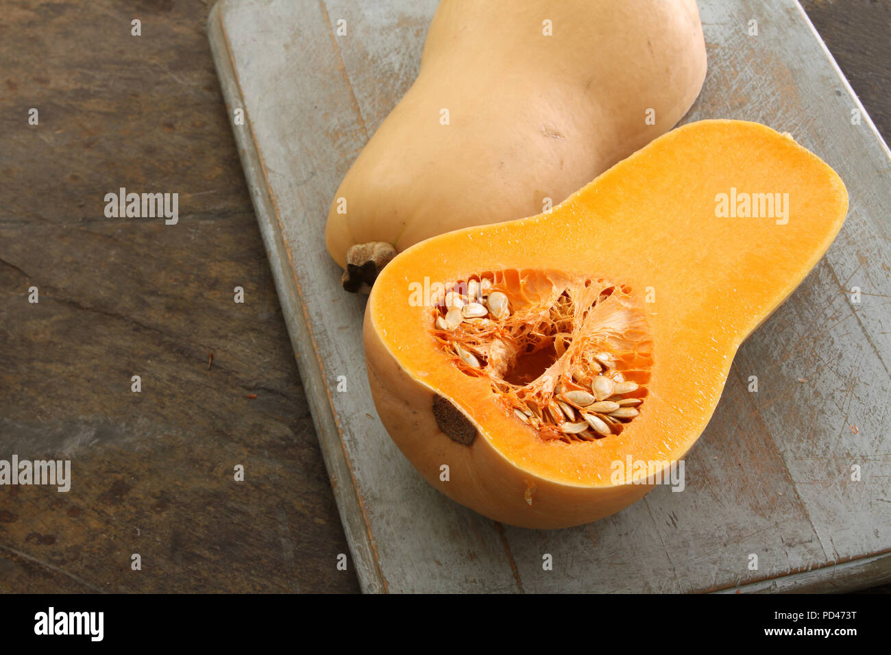 preparing fresh butternut Stock Photo - Alamy