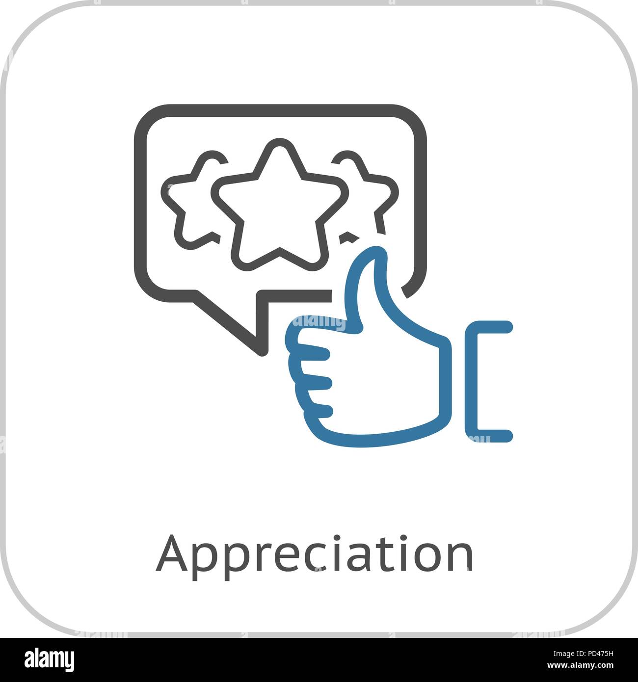 Appreciation Line Icon Stock Vector Image & Art - Alamy