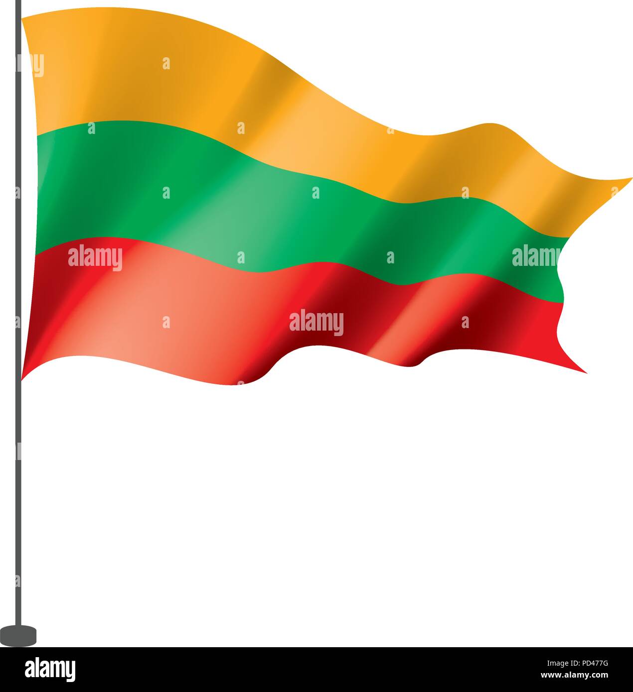 Lithuania flag, vector illustration Stock Vector Image & Art - Alamy