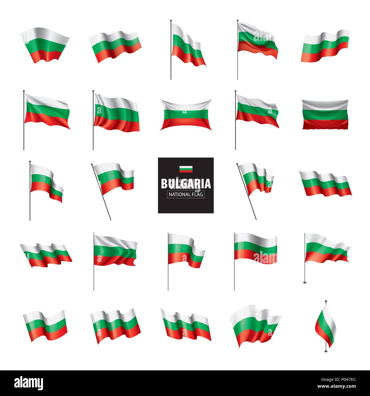 Bulgaria flag, vector illustration Stock Vector Image & Art - Alamy