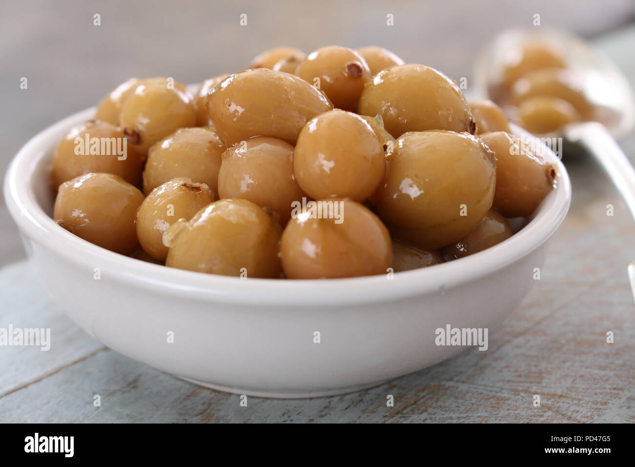 Tinned gooseberry fruit hi-res stock photography and images - Alamy