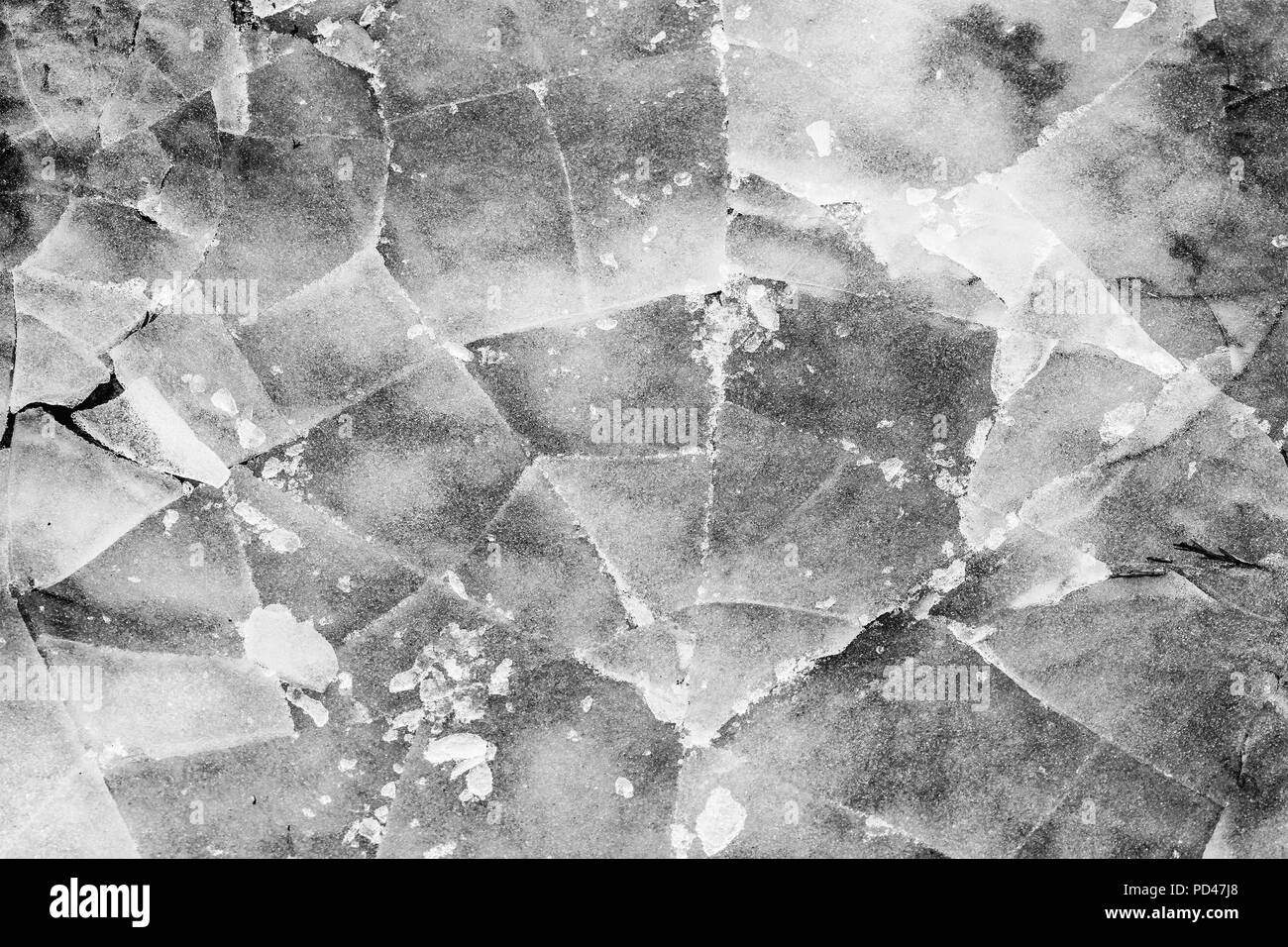 Top view of broken ice. Nature winter background closeup Stock Photo ...