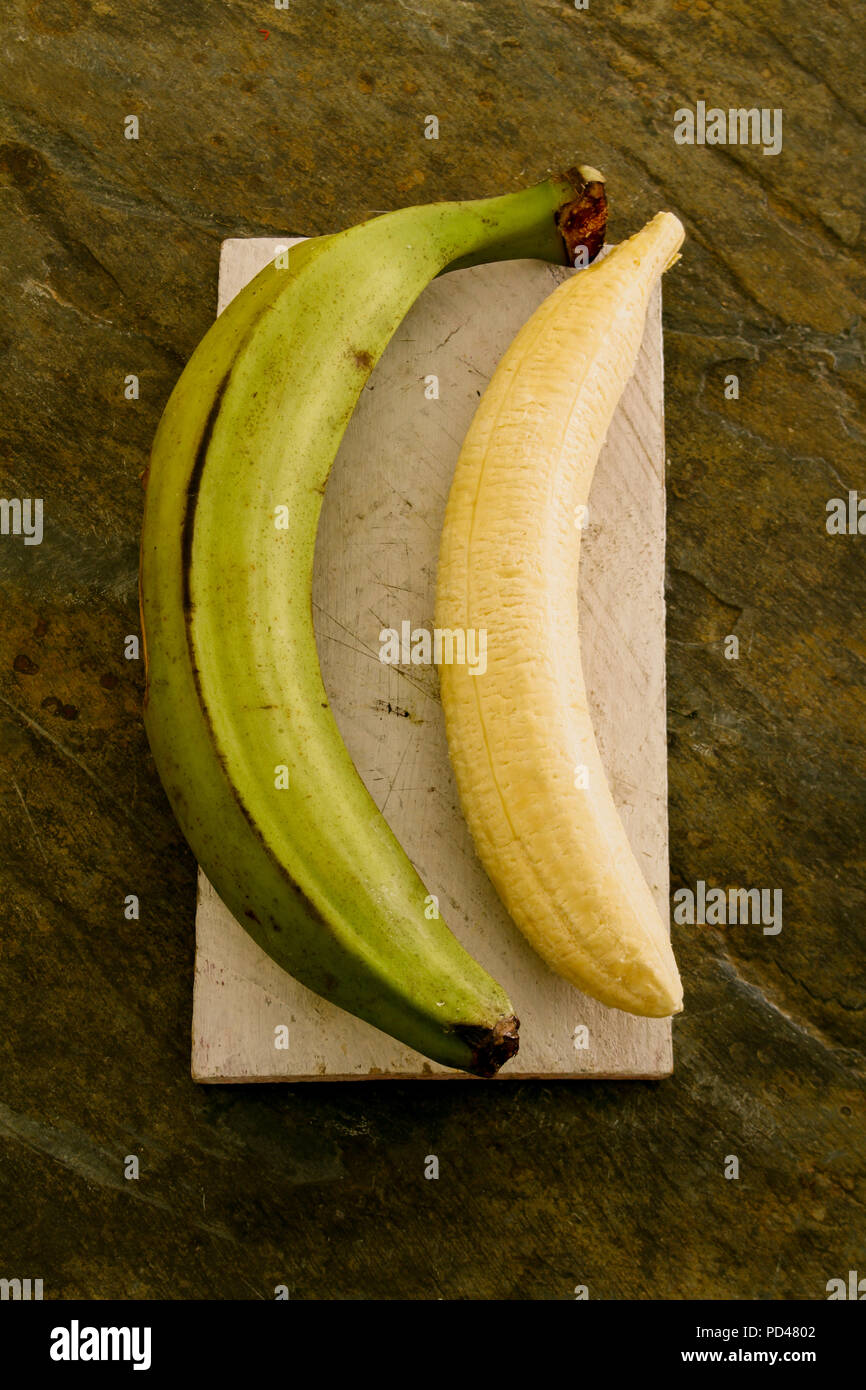 preparing plantain fruit Stock Photo - Alamy