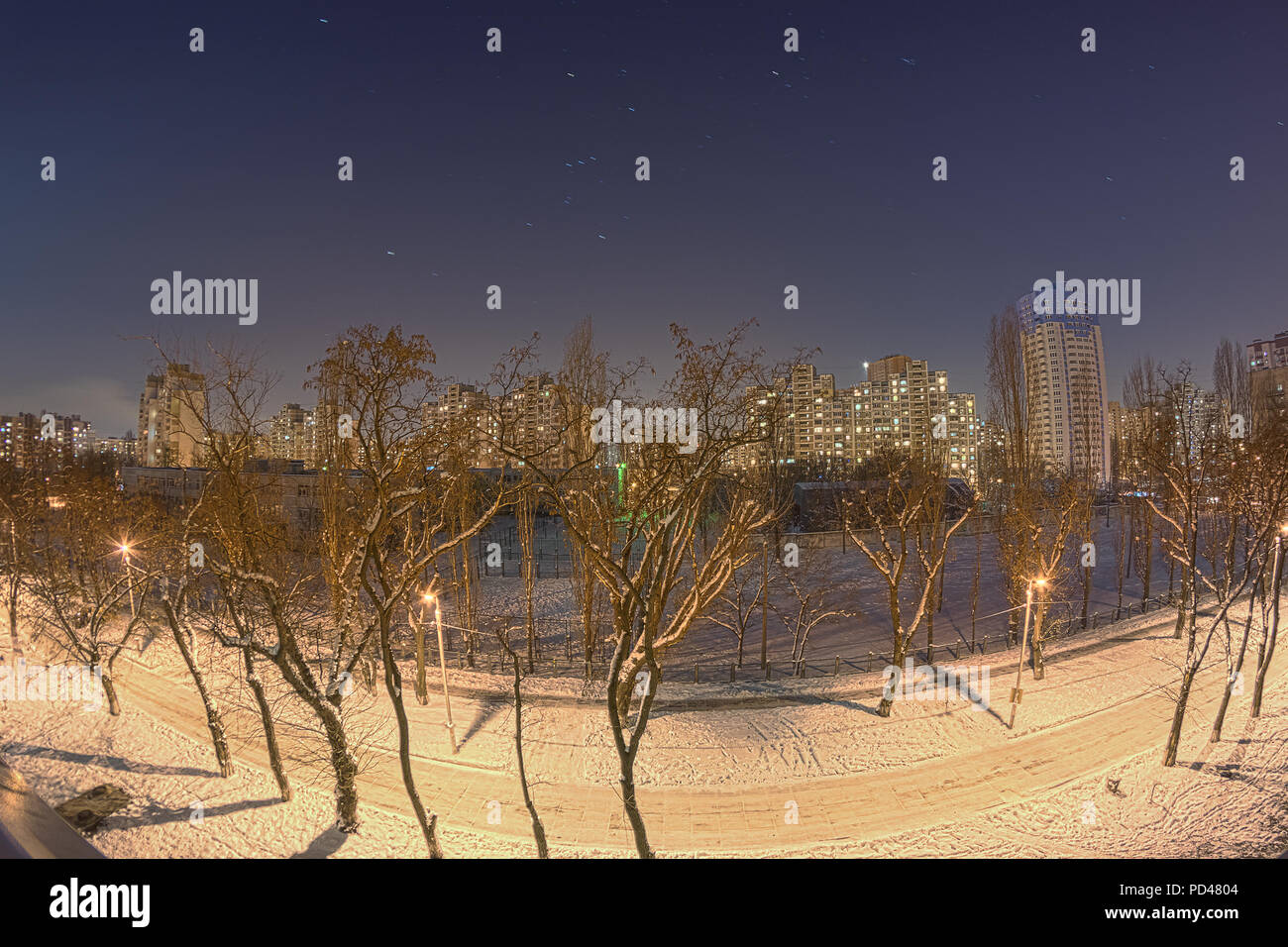 Night view facade sunshine hi-res stock photography and images - Alamy
