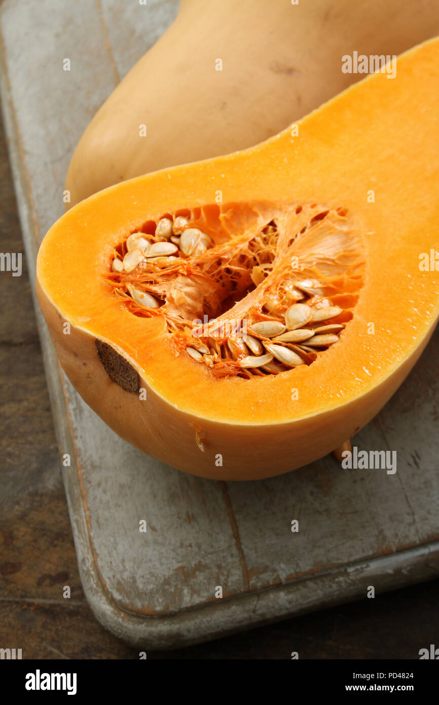 preparing fresh butternut Stock Photo - Alamy