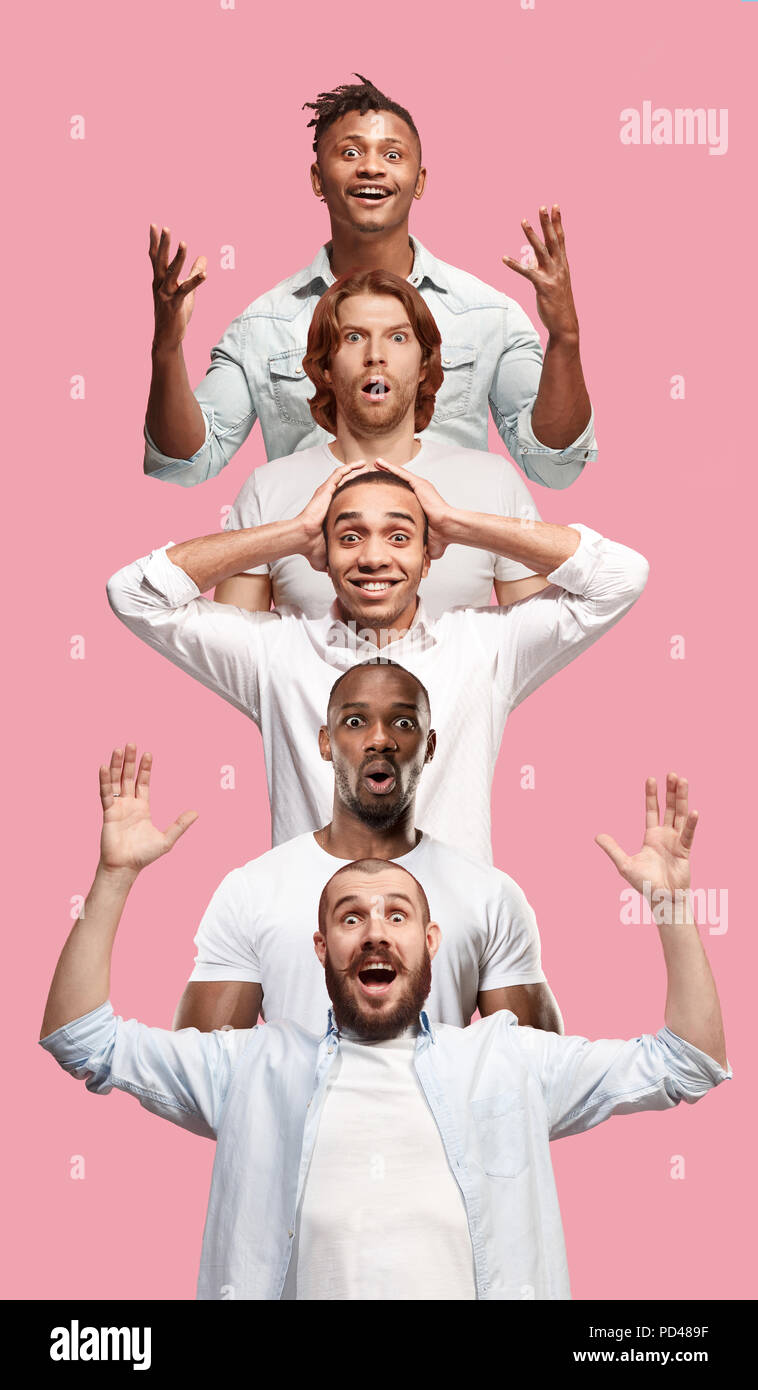 Facial expression man collage hi-res stock photography and images - Alamy