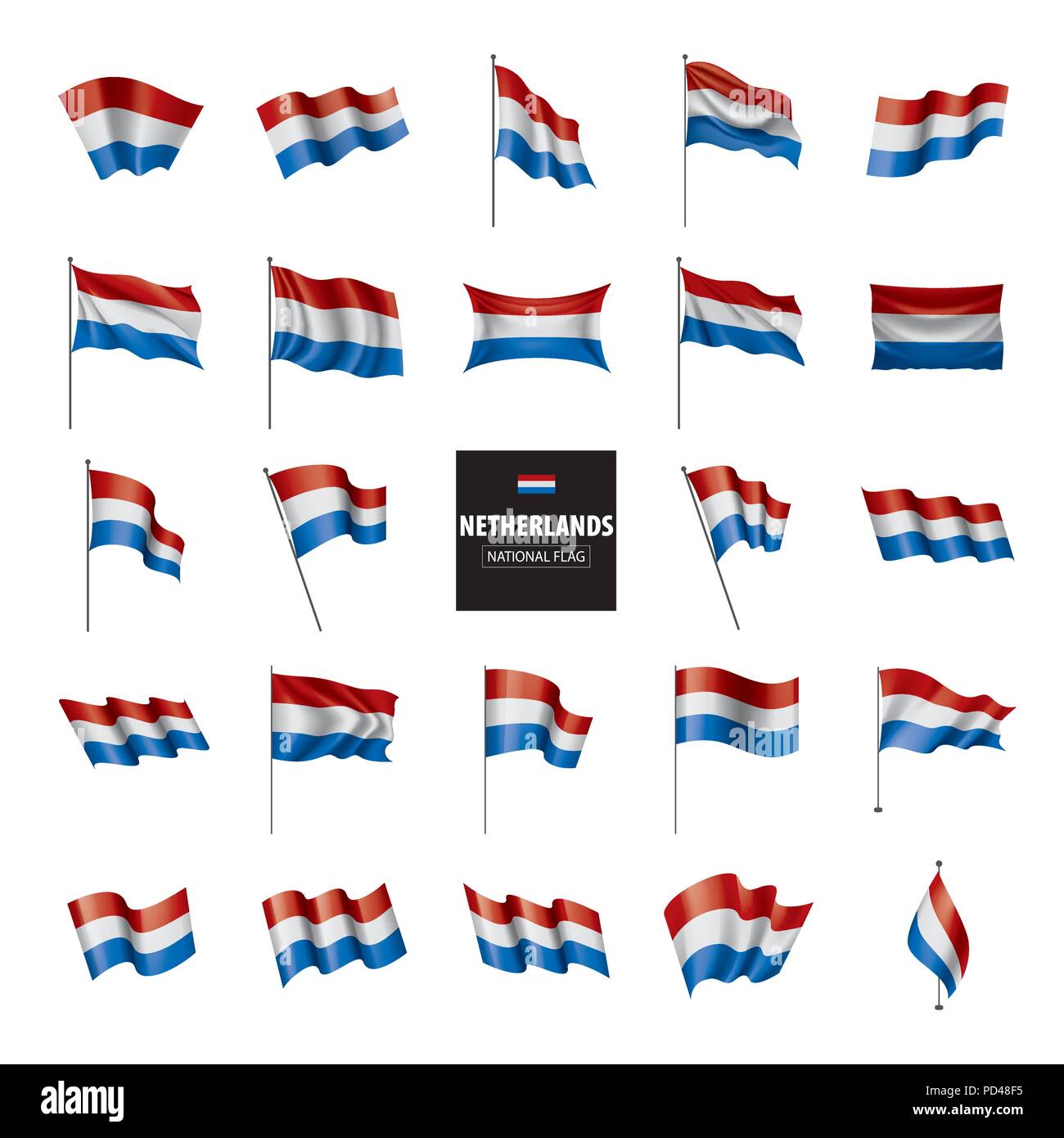Netherlands flag, vector illustration Stock Vector Image & Art - Alamy