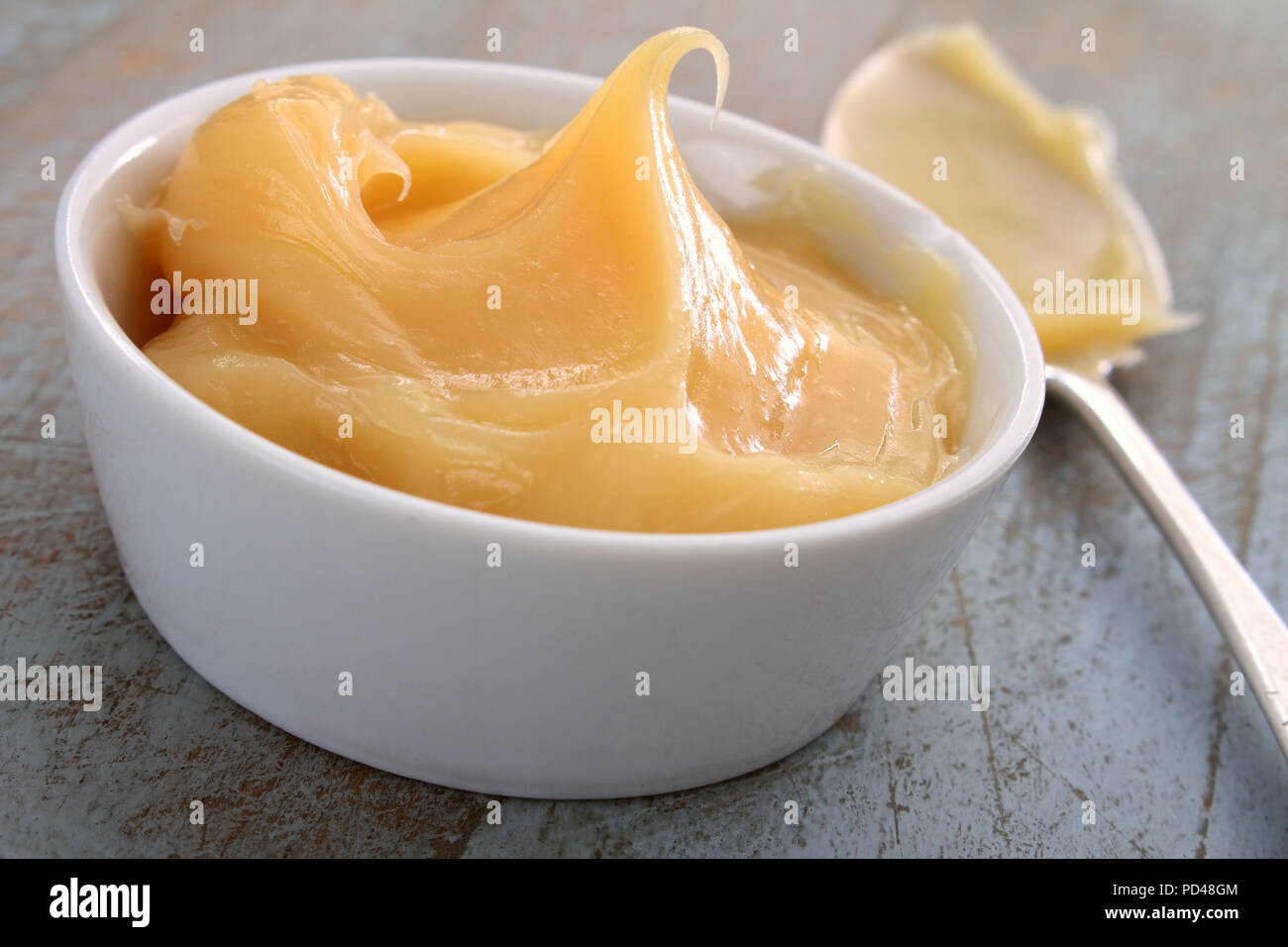 fresh lemon curd spread Stock Photo - Alamy
