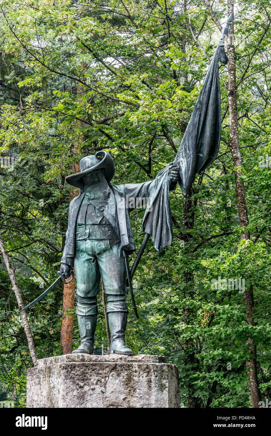 Memorial in Kufstein to Andreas Hofer who mustered the Tyrolean folks ...