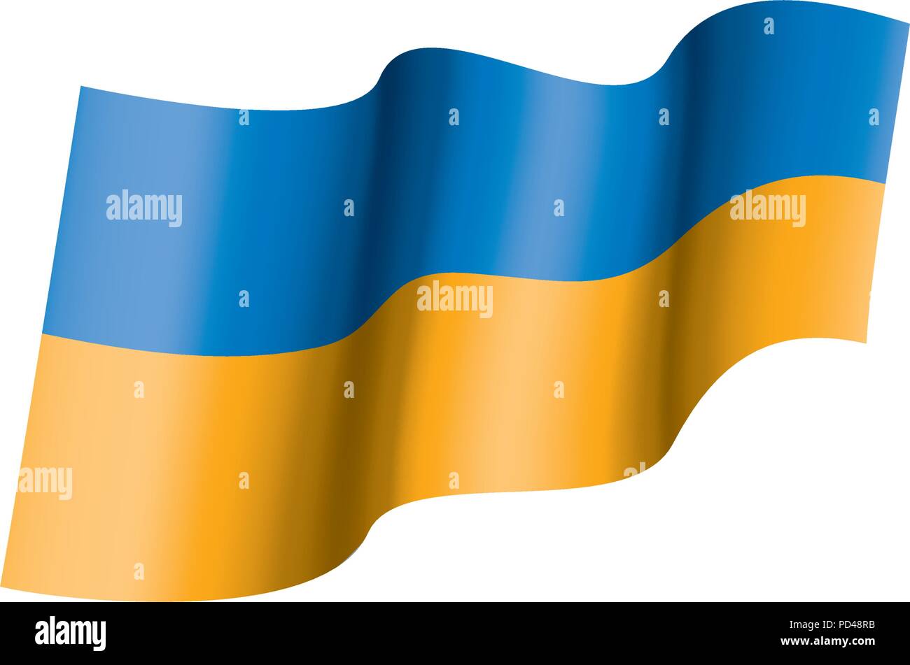 Ukraine flag, vector illustration Stock Vector Image & Art - Alamy