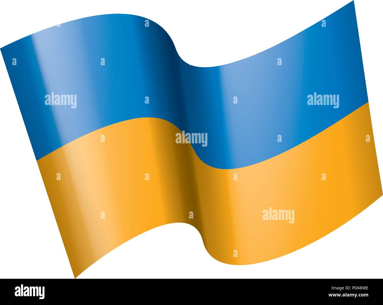 Ukraine flag, vector illustration Stock Vector Image & Art - Alamy