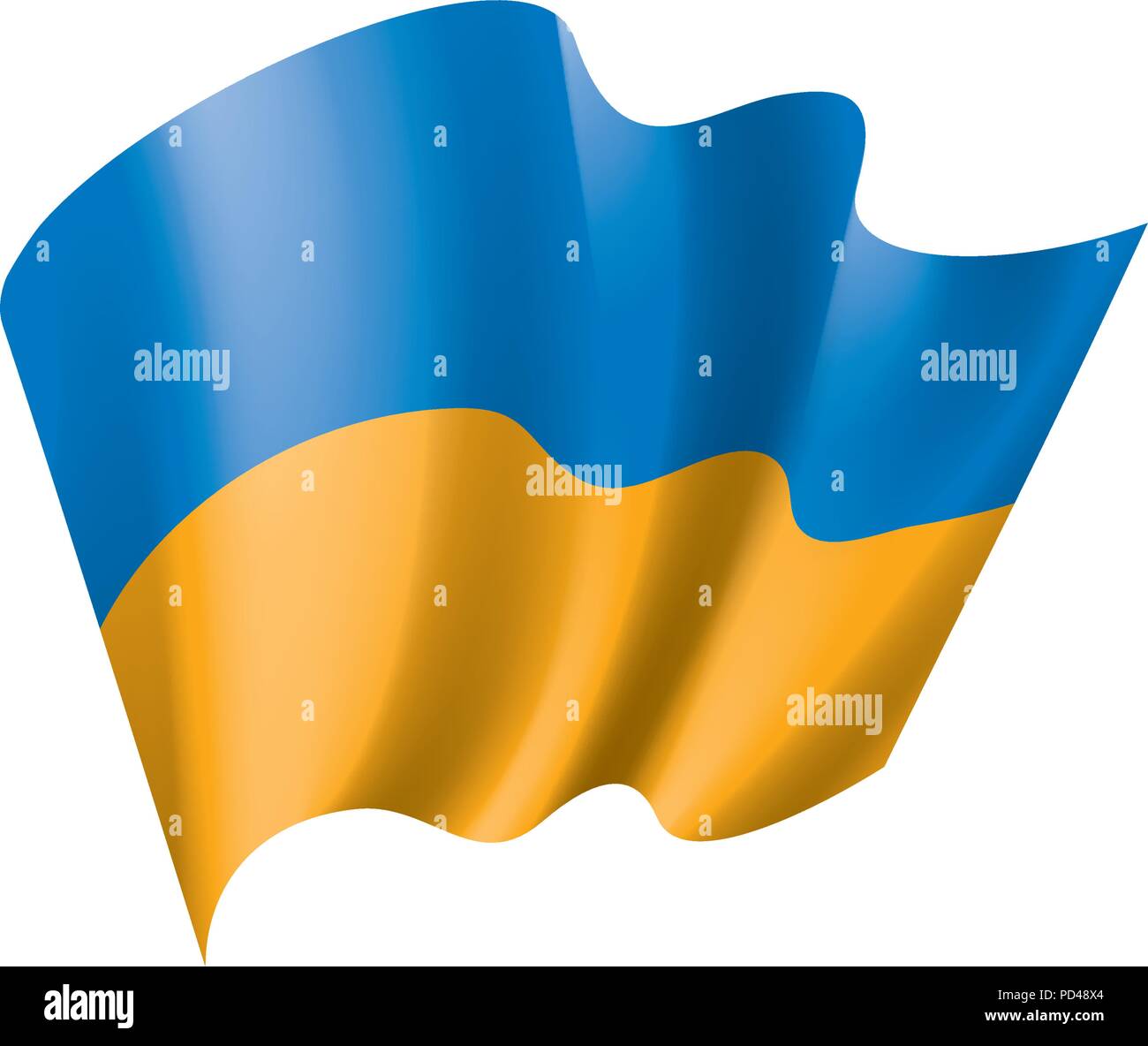 Ukraine flag, vector illustration Stock Vector Image & Art - Alamy