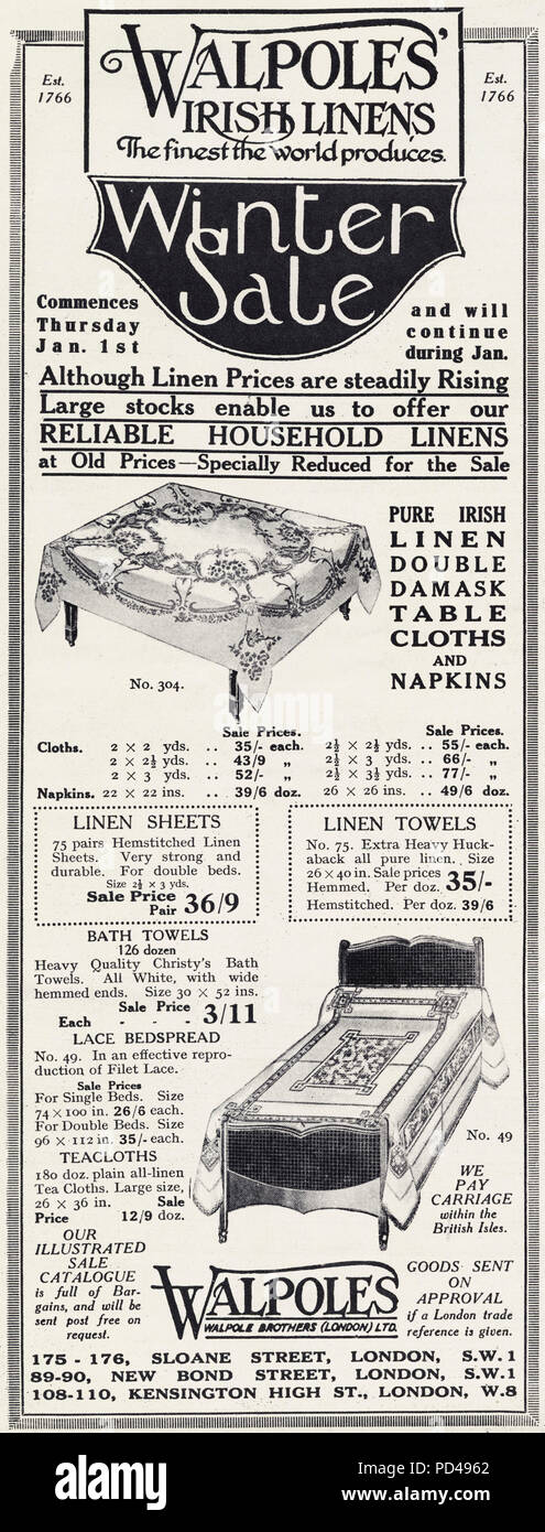 1920s ads uk hi-res stock photography and images - Alamy