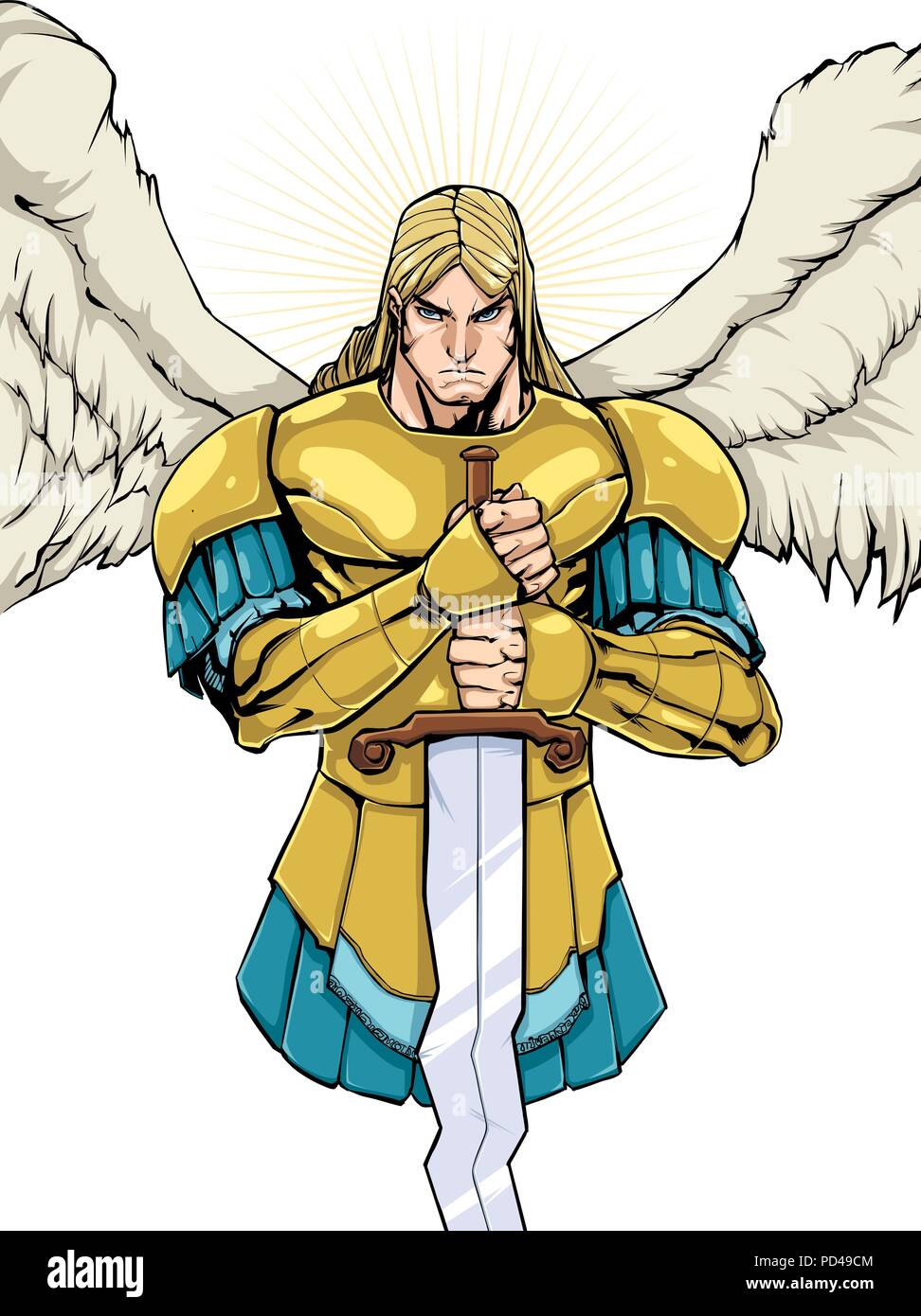 Saint michael archangel Stock Vector Images - Alamy