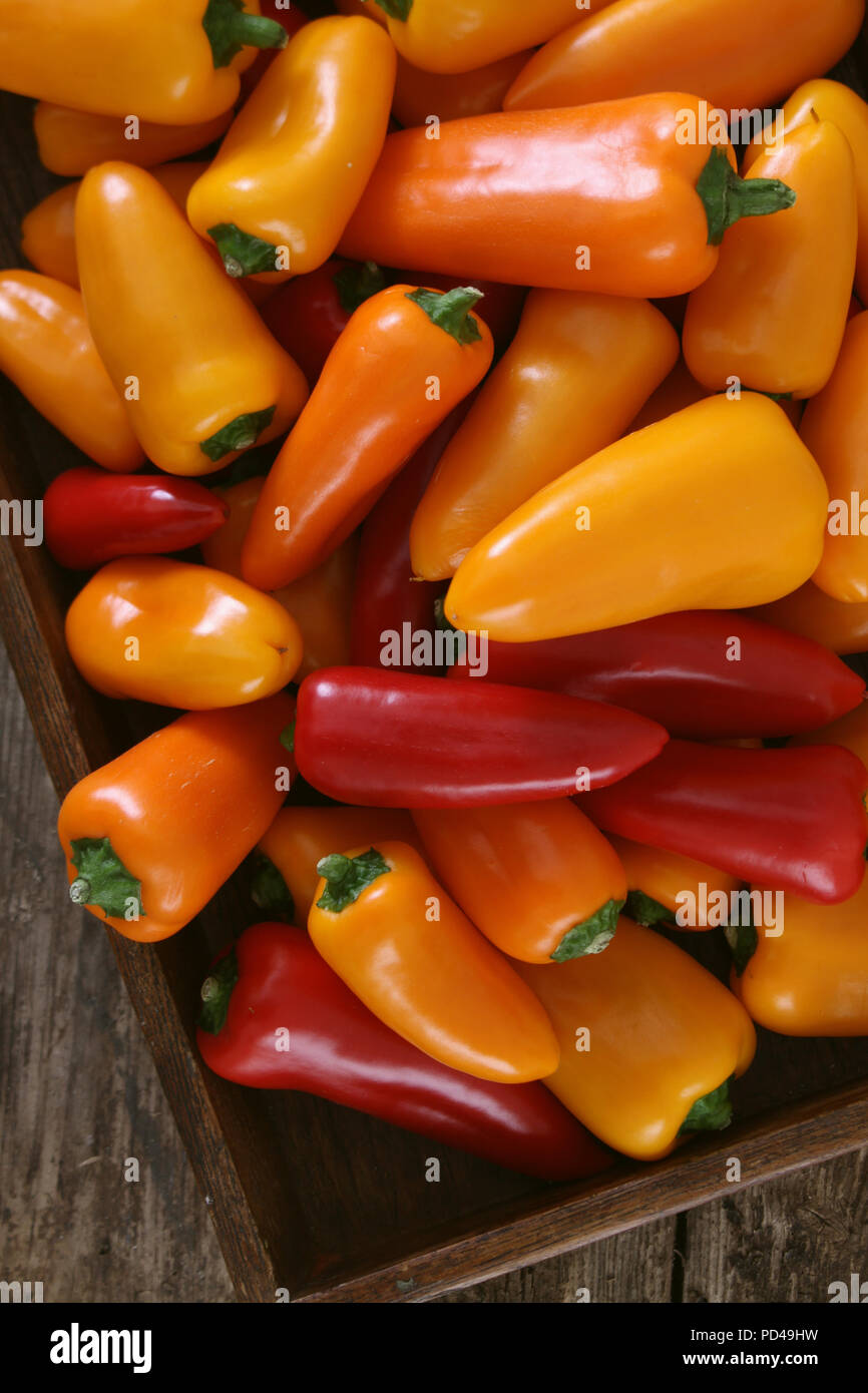 preparing fresh peppers Stock Photo - Alamy