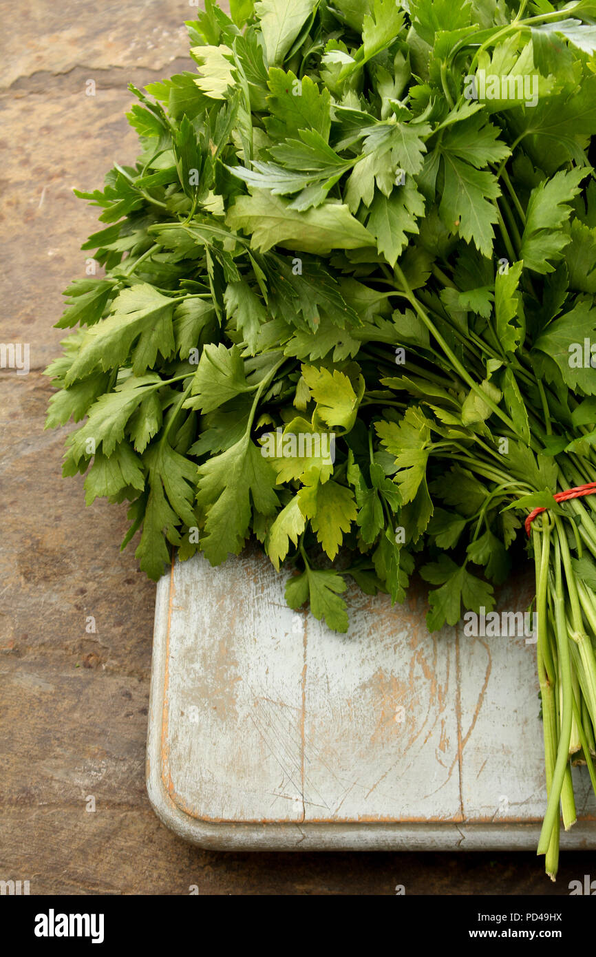 preparing fresh parsley Stock Photo - Alamy
