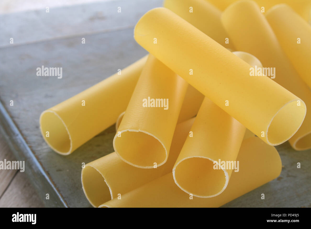 Large pasta tubes hi-res stock photography and images - Alamy