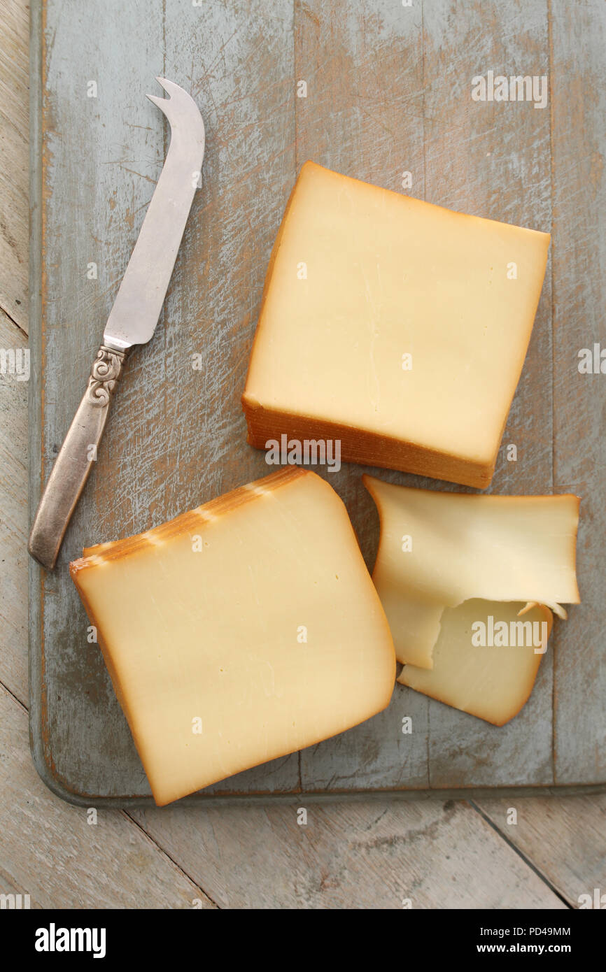 sliced cheese portions Stock Photo - Alamy