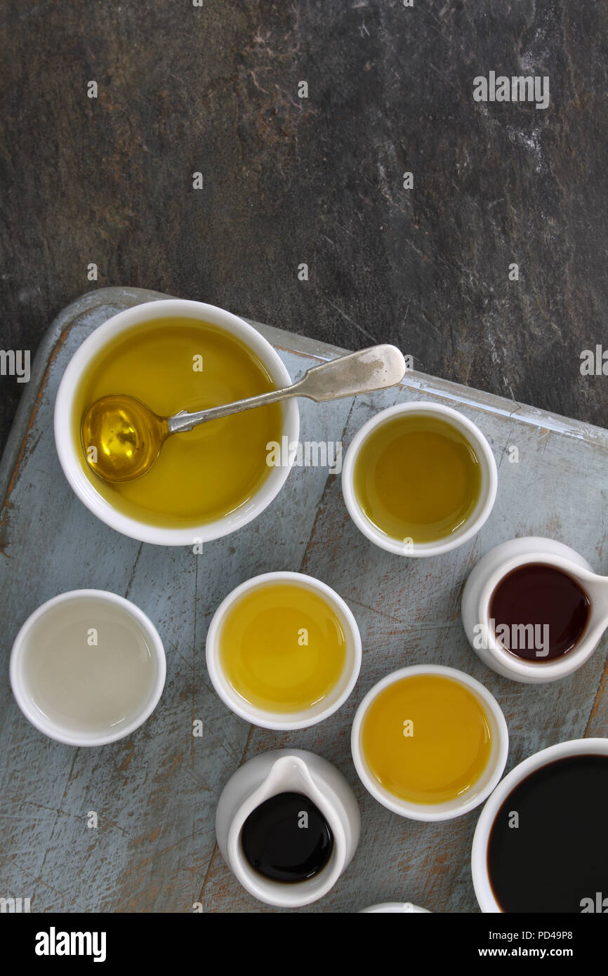 olive oil selection Stock Photo - Alamy