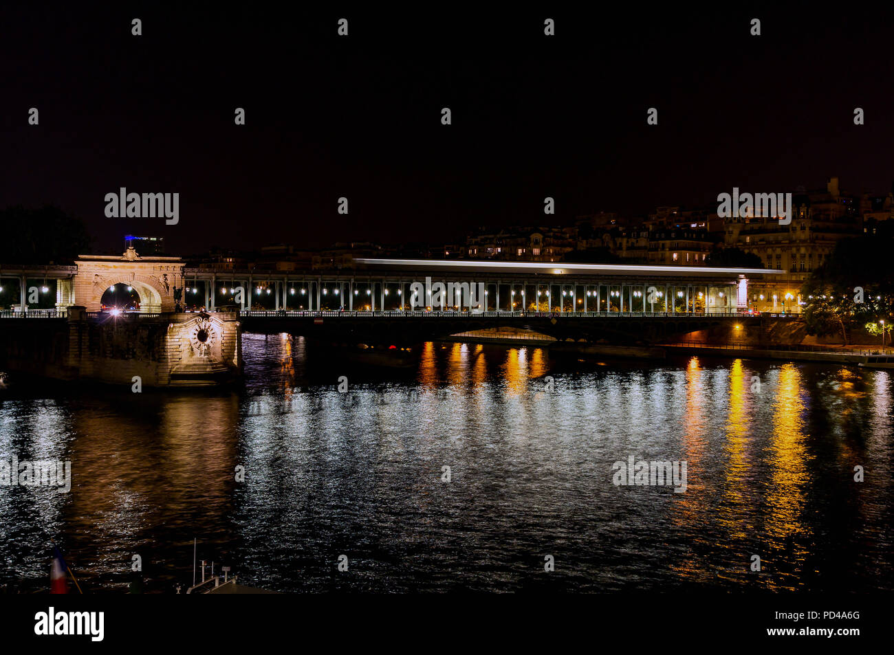 Paris france downtown night crossing hi-res stock photography and ...