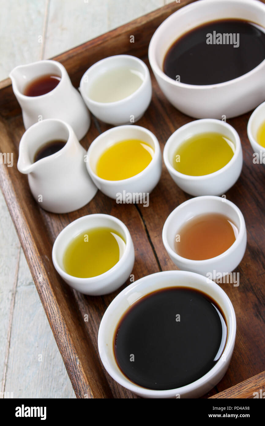 olive oil selection Stock Photo - Alamy
