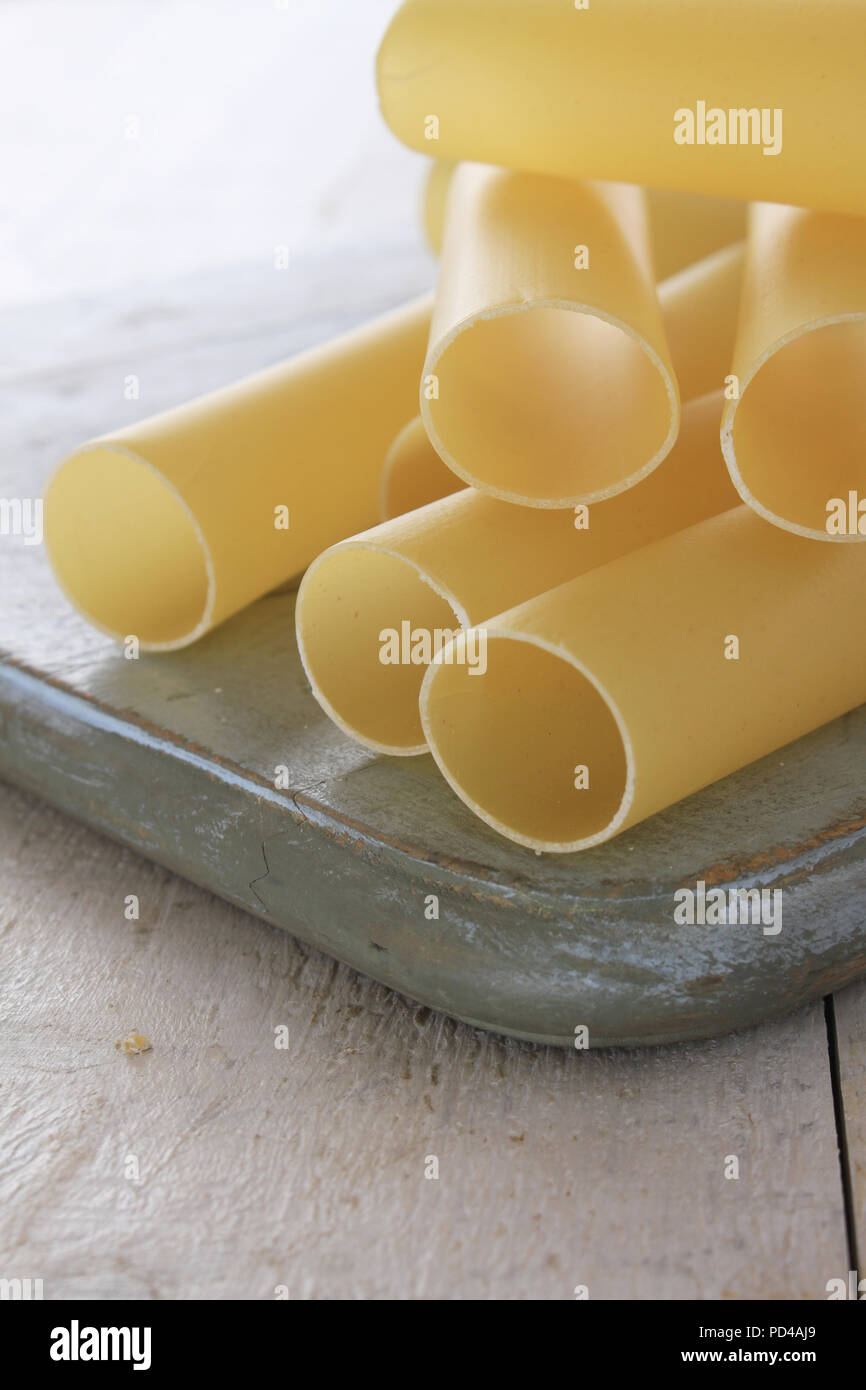 Large pasta tubes hi-res stock photography and images - Alamy