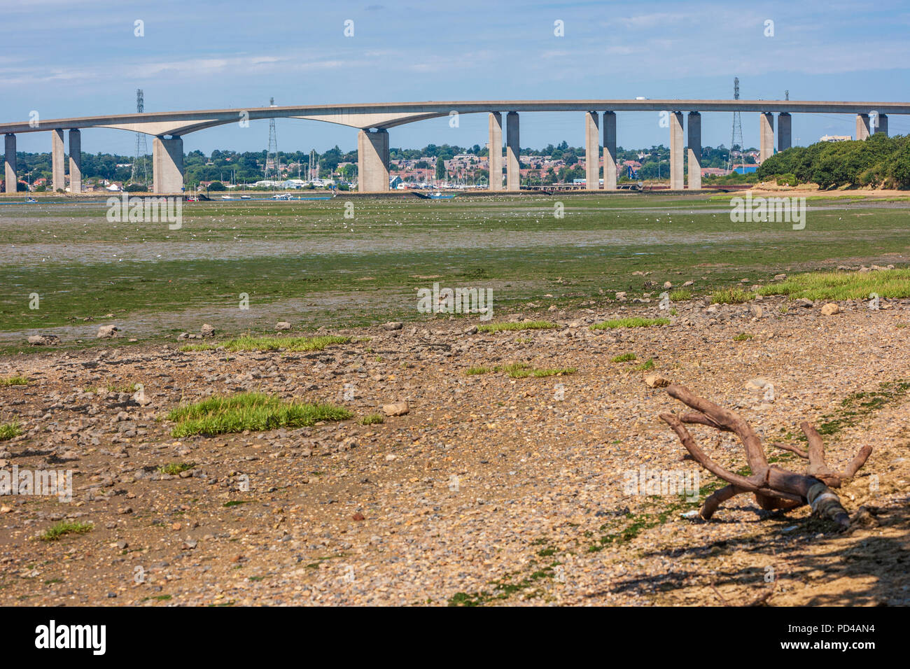 orwell bridge spanning the river orwell ipswich suffolk uk Stock Photo ...