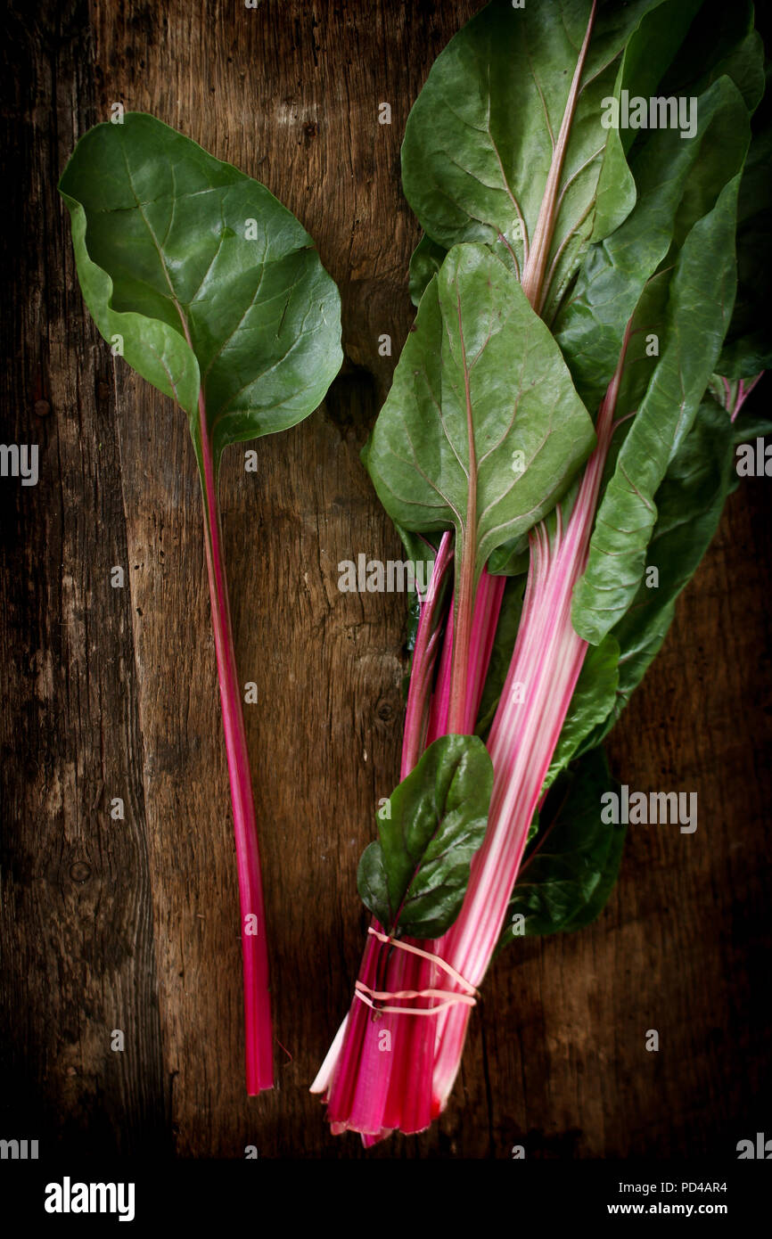 preparing fresh chard Stock Photo - Alamy