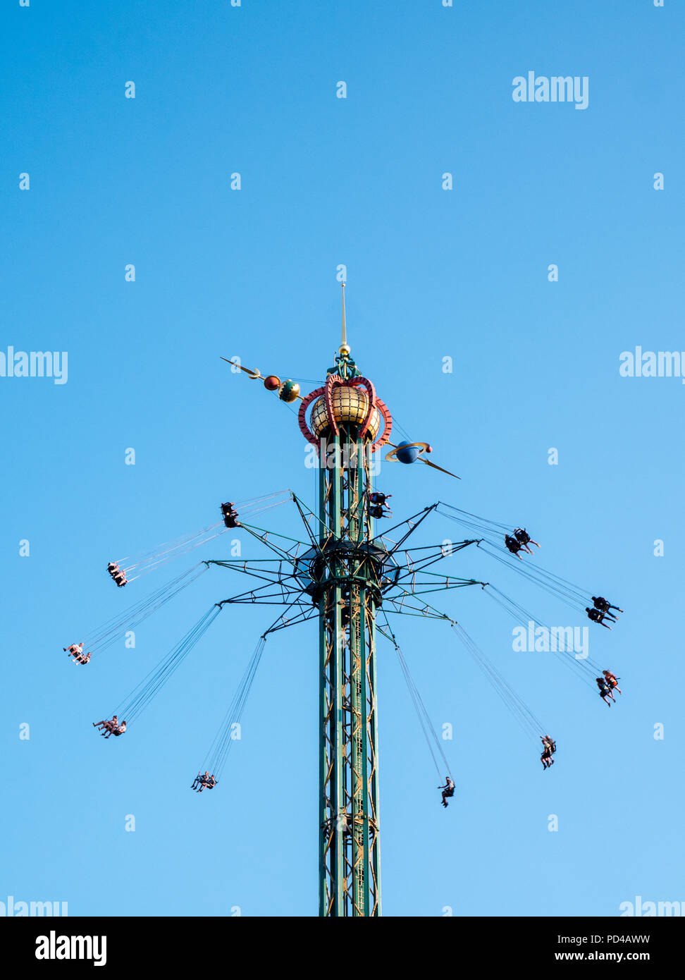 The Star Flyer Ride, Tivoli Gardens, Copenhagen, Zealand, Denmark ...