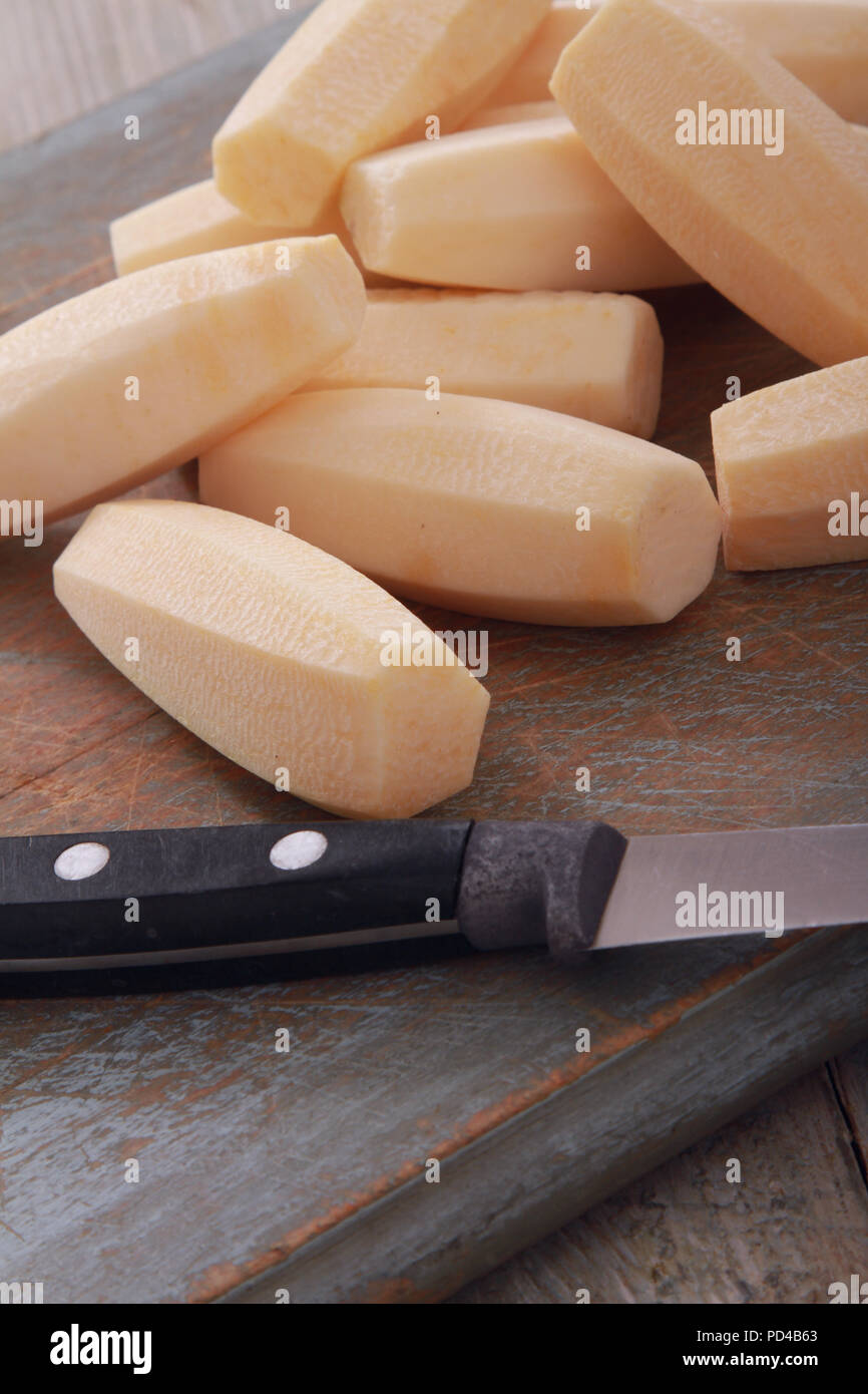 preparing fresh turnip Stock Photo - Alamy