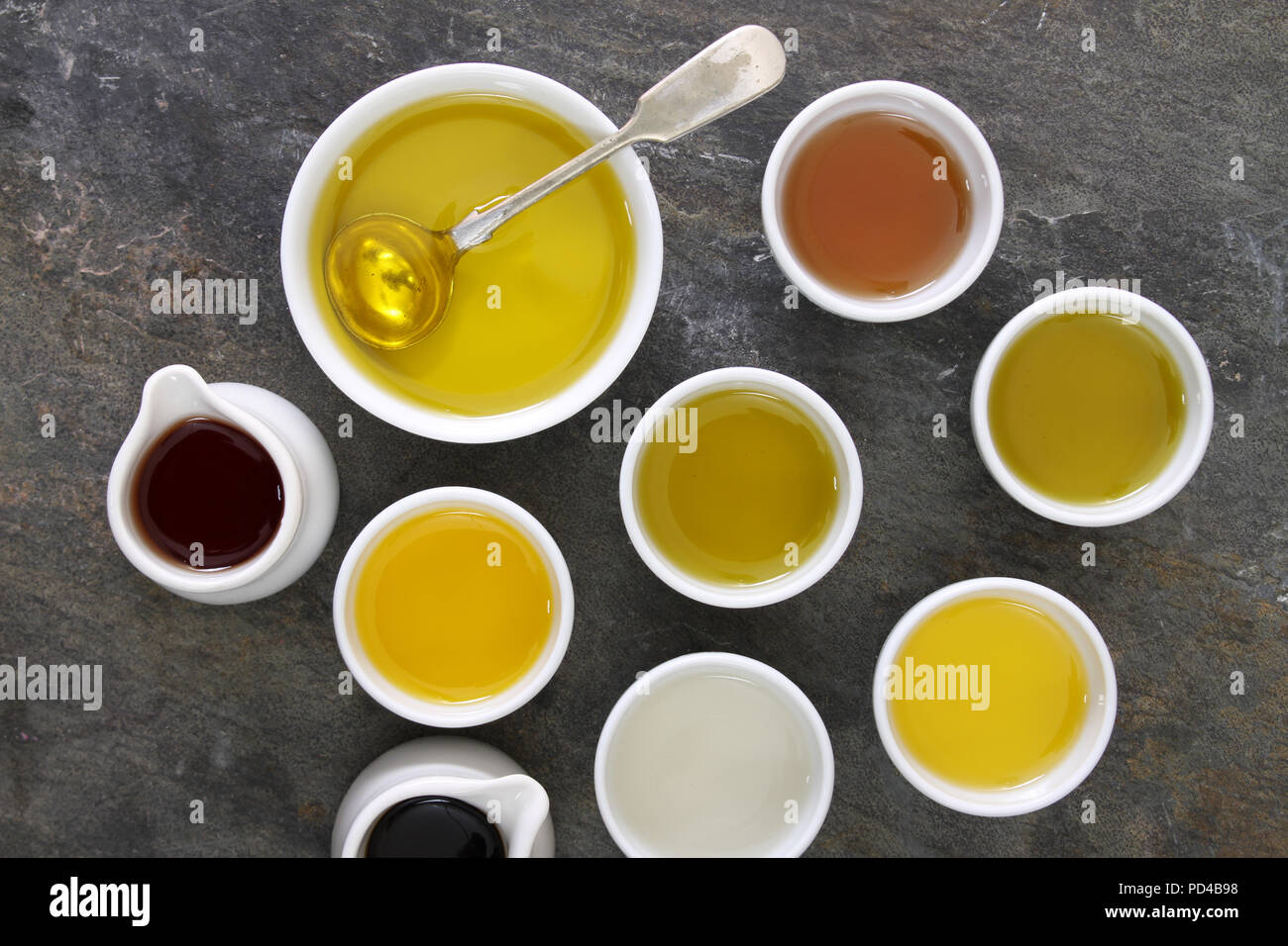 olive oil selection Stock Photo - Alamy