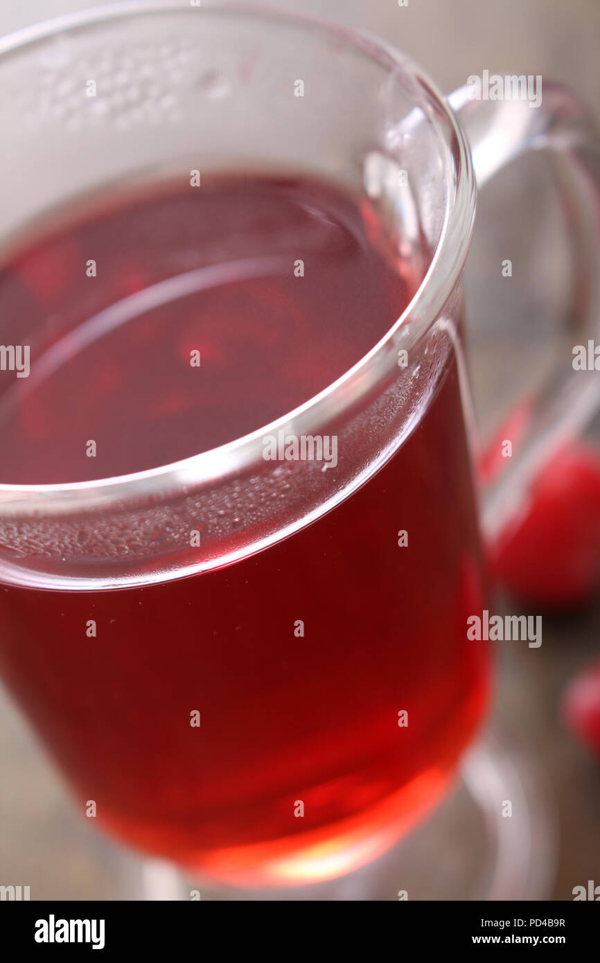 raspberry tea infusion Stock Photo - Alamy