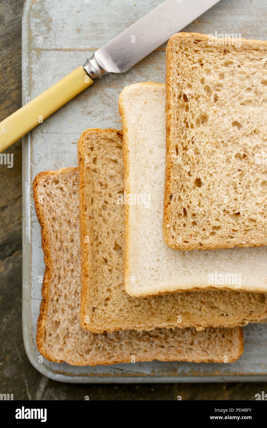 sliced bread selection Stock Photo - Alamy