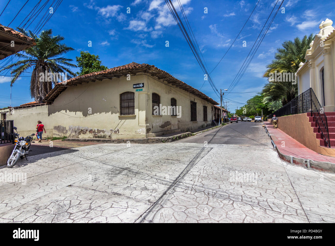 A view of the rural life in Honduras. Colonial towns in the south west ...