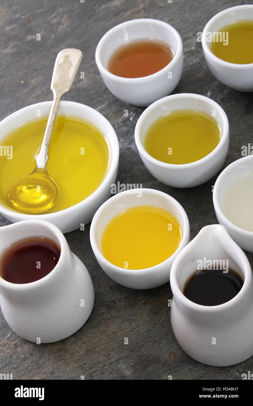 olive oil selection Stock Photo - Alamy