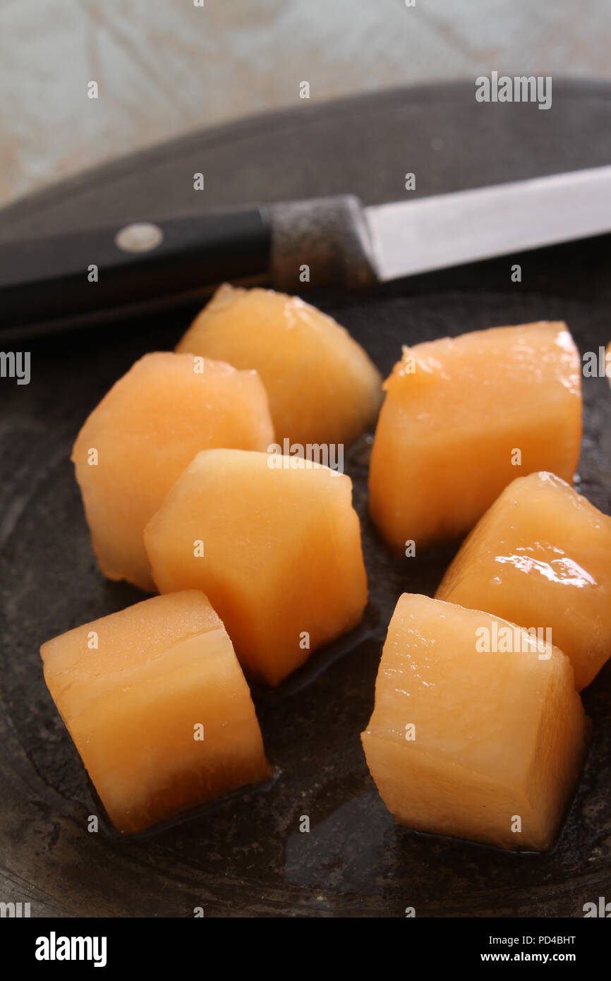 Diced melon hi-res stock photography and images - Alamy