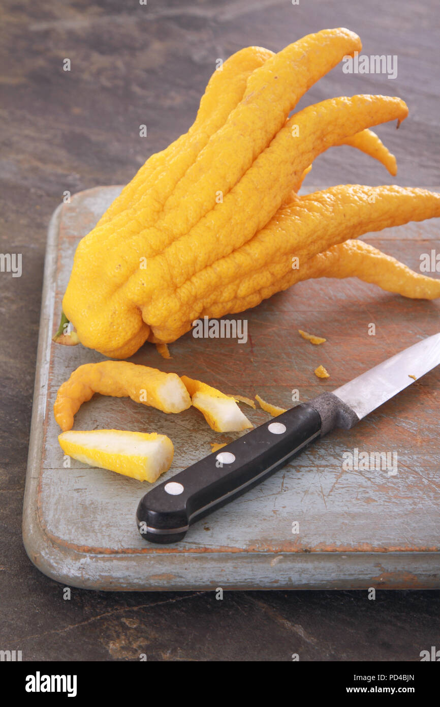 buddhas hand citrus fruit Stock Photo - Alamy