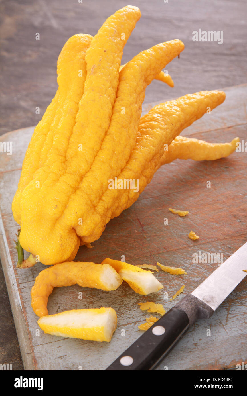 buddhas hand citrus fruit Stock Photo - Alamy