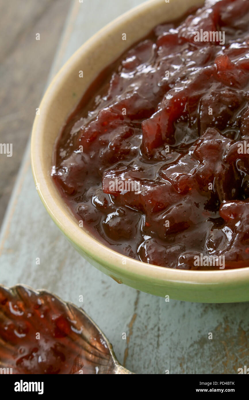 chutney pickle relish in dish Stock Photo - Alamy