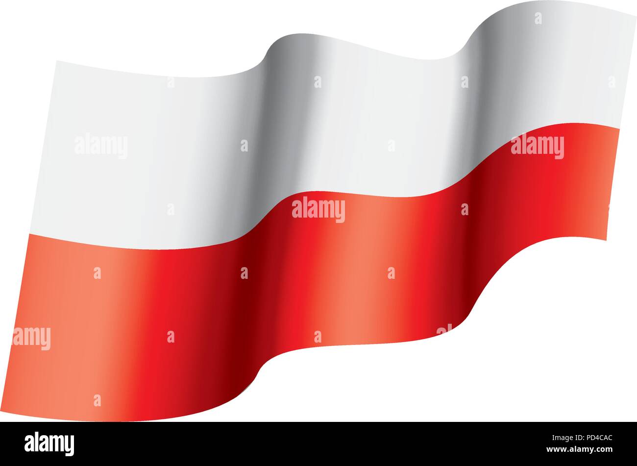 Poland flag, vector illustration Stock Vector Image & Art - Alamy