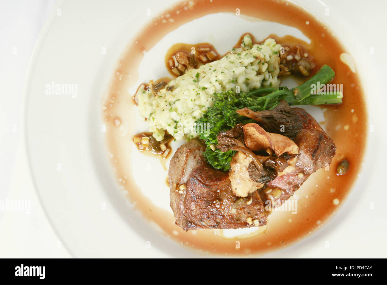 plated lamb main meal Stock Photo - Alamy