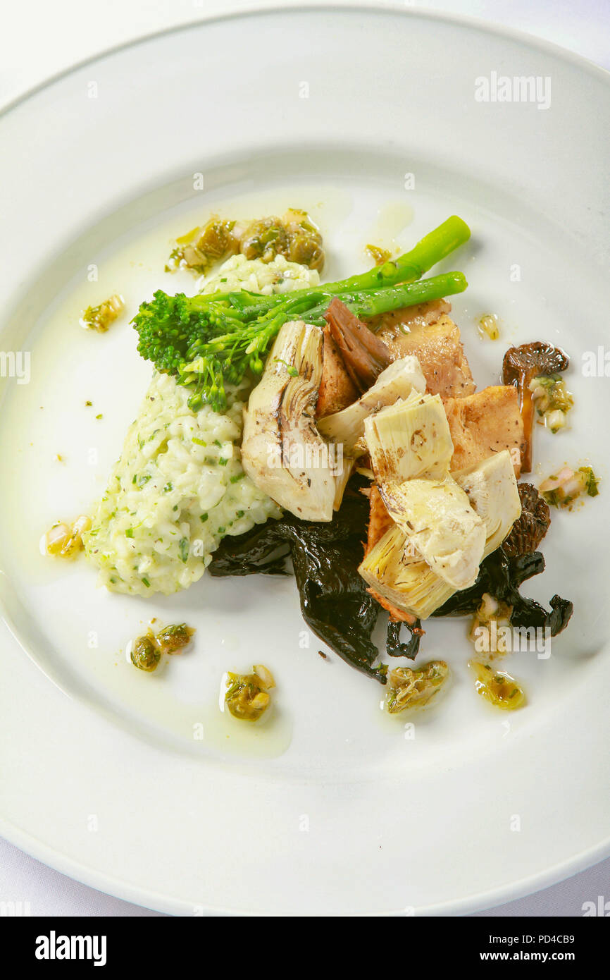 plated fish meal Stock Photo - Alamy