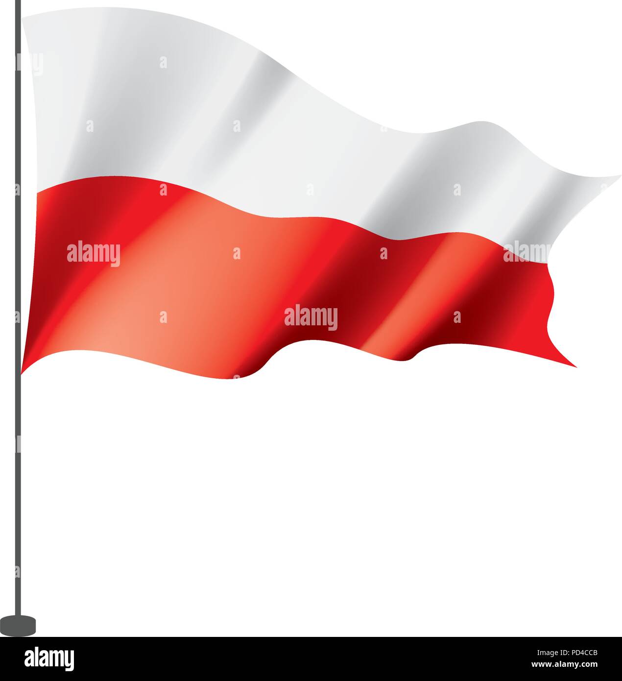 Poland flag, vector illustration Stock Vector Image & Art - Alamy