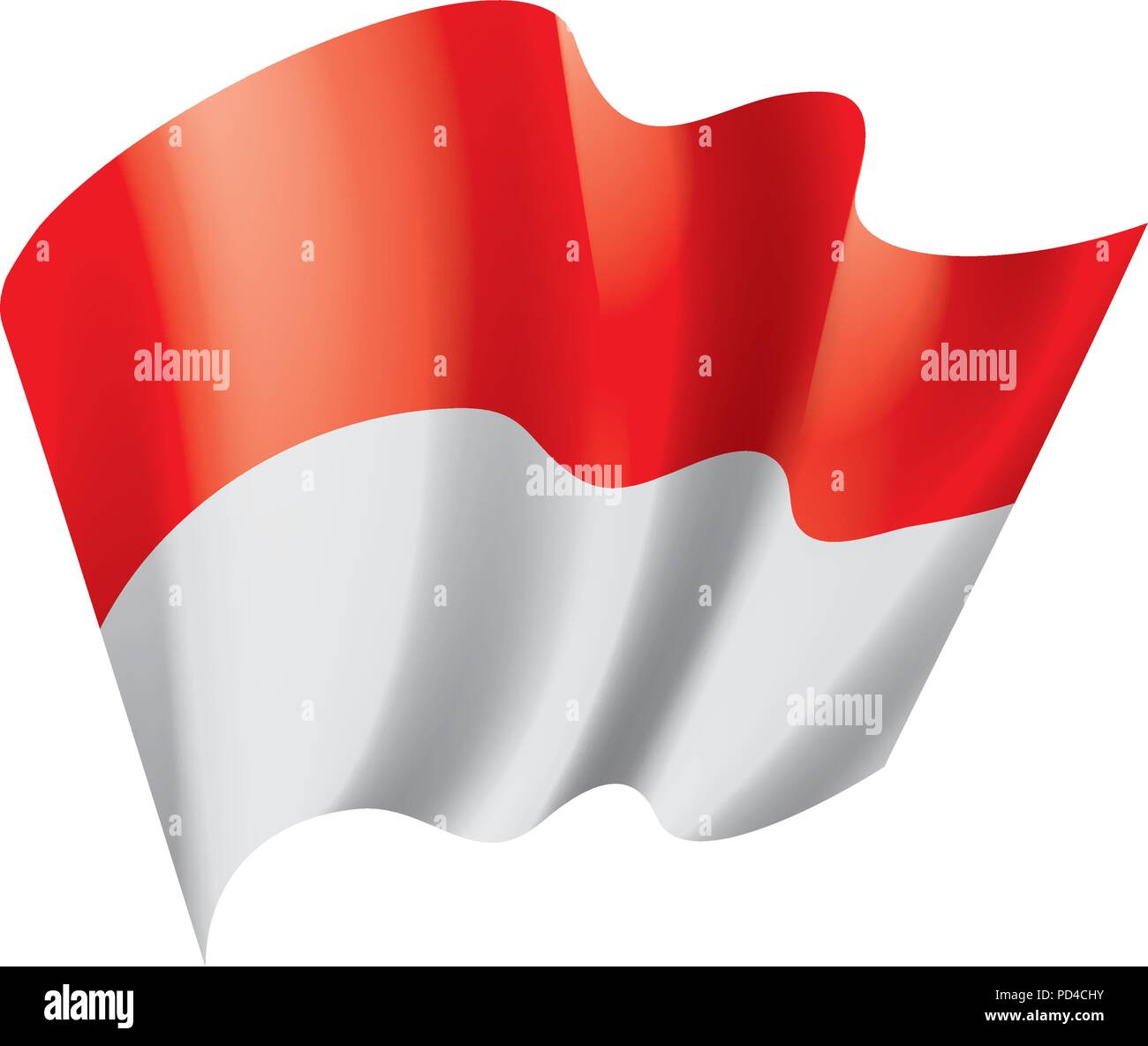 Indonesia flag, vector illustration Stock Vector Image & Art - Alamy