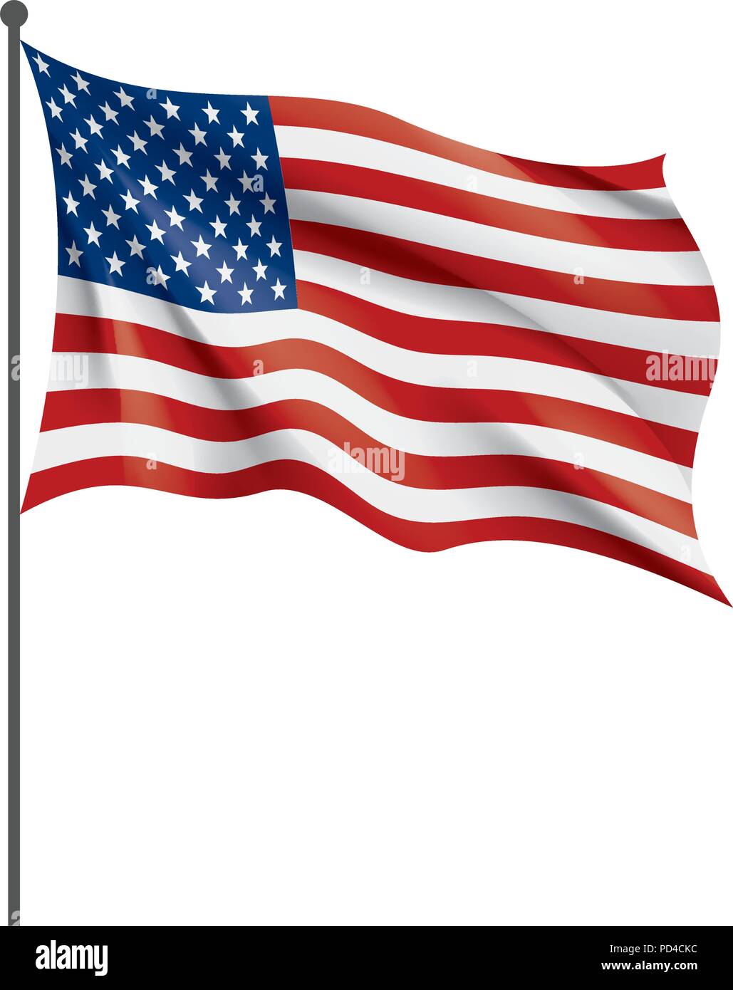 USA Flag isolated Stock Vector Image & Art - Alamy
