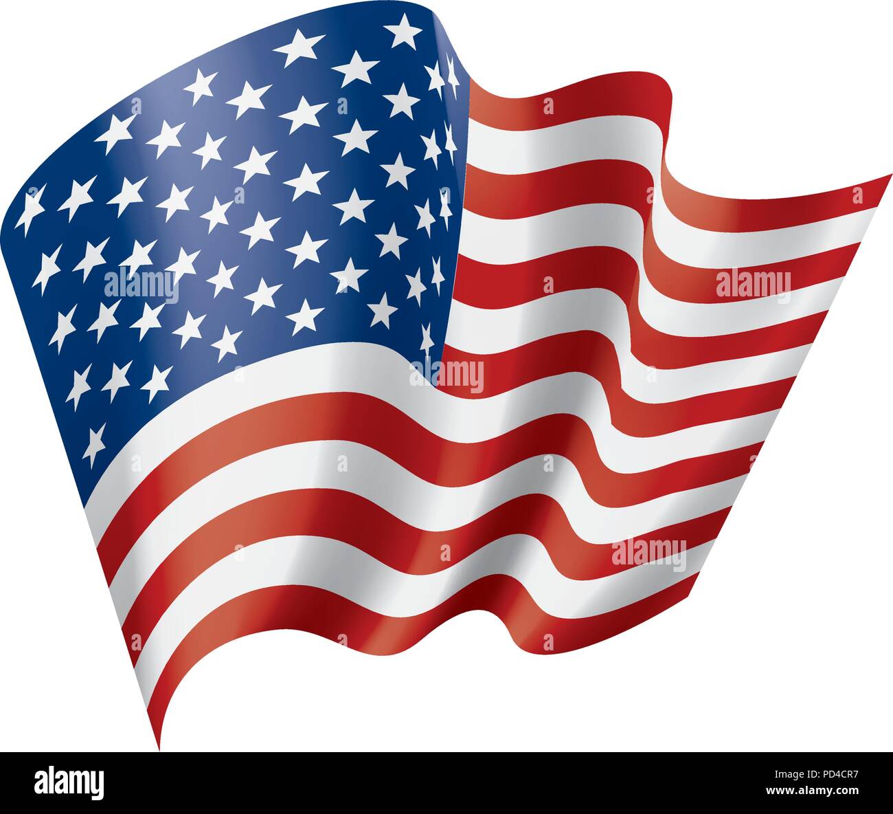 USA Flag isolated Stock Vector Image & Art - Alamy