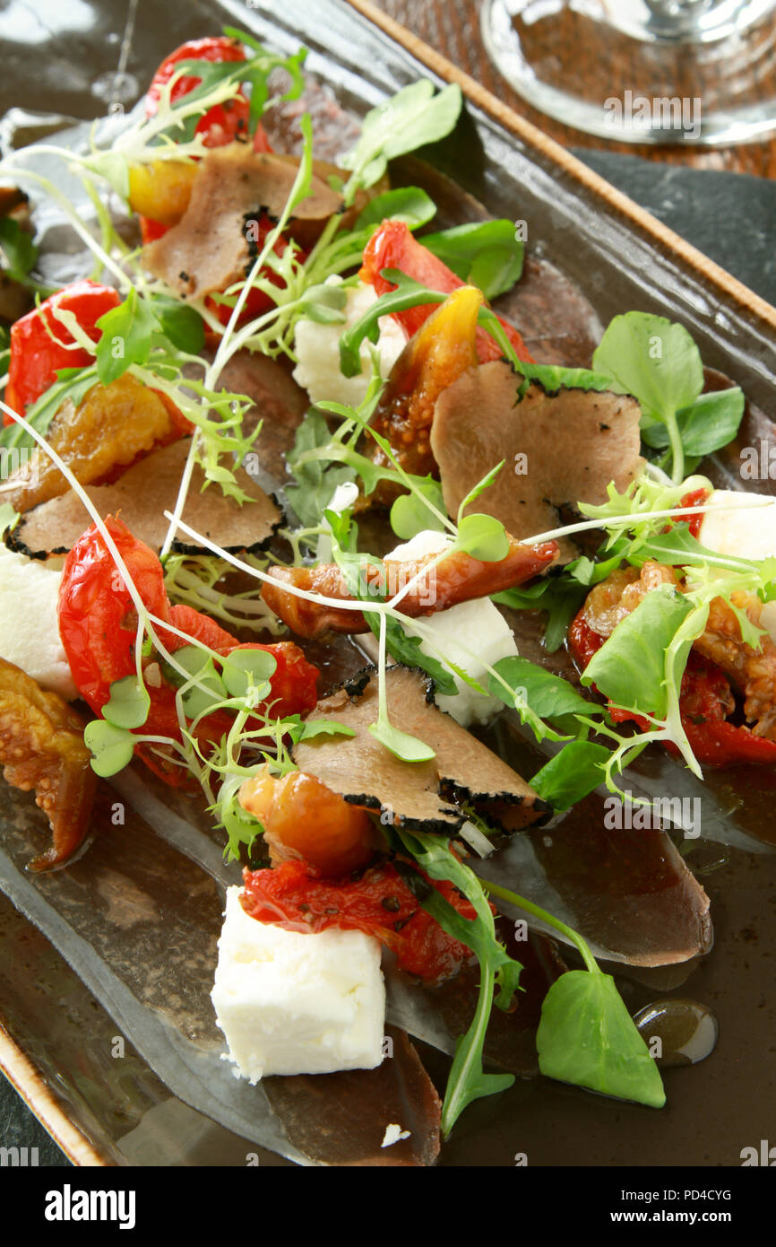 healthy dured ham appetizer Stock Photo - Alamy