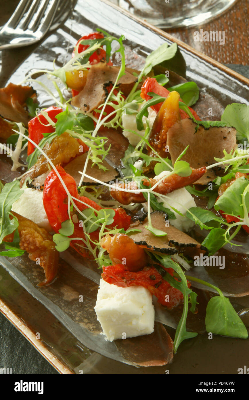 healthy dured ham appetizer Stock Photo - Alamy
